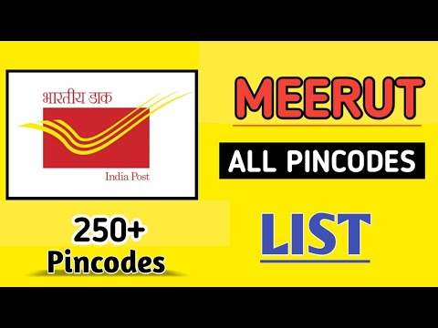 Pin Code List of Meerut City in Uttar Pradesh State | Post Offices ...