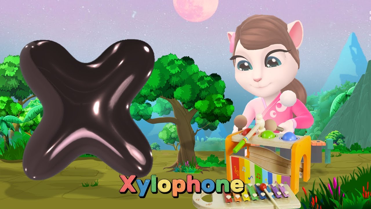 Educational game video~ My Talking Tom friends~ A is for apple, ABC ...
