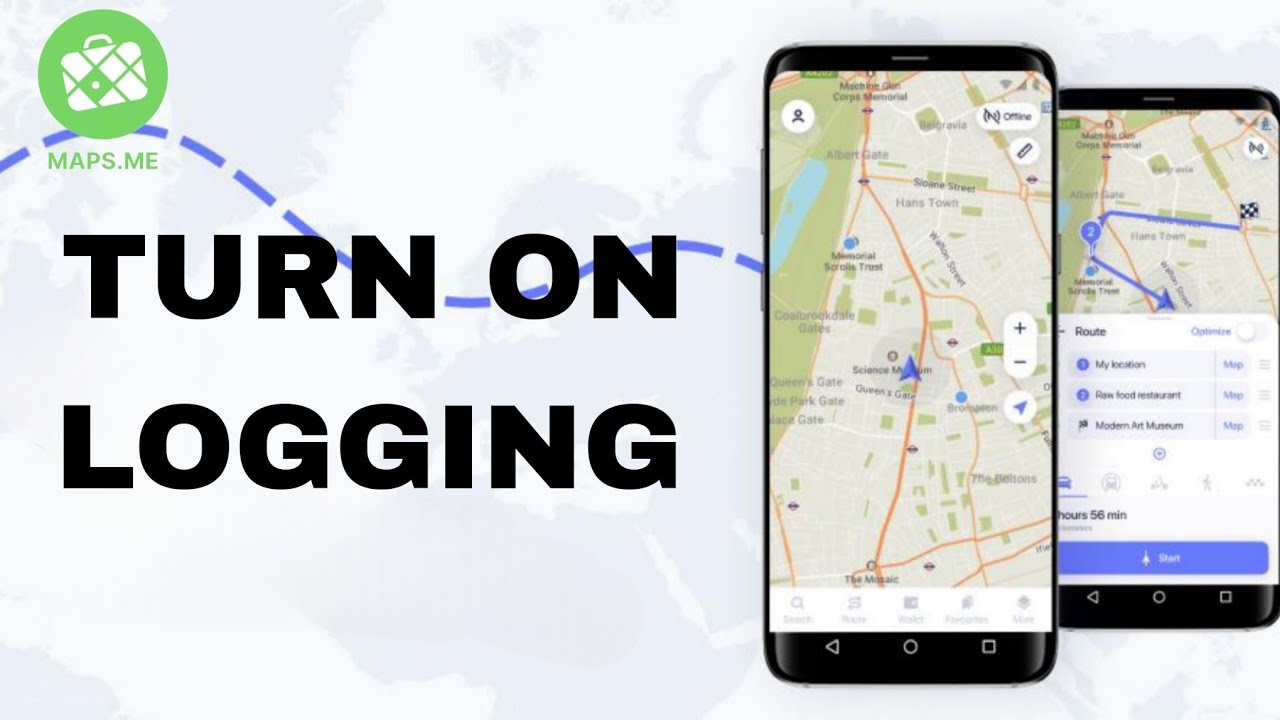 How To Turn On Loggine On Maps.Me App - YouTube