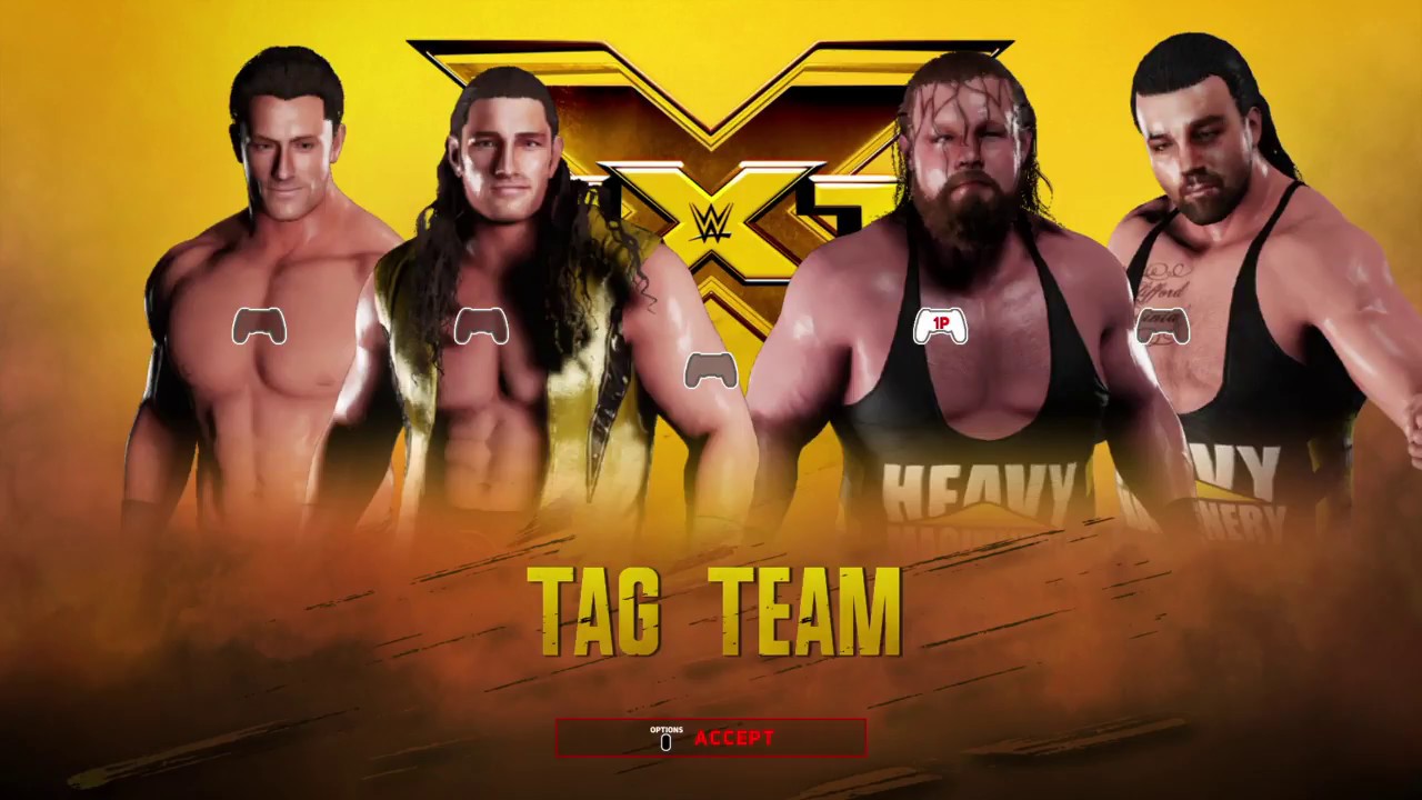 WWE 2k18 - Heavy Machinery vs. Riddick Moss & Tino Sabatelli - YouTube