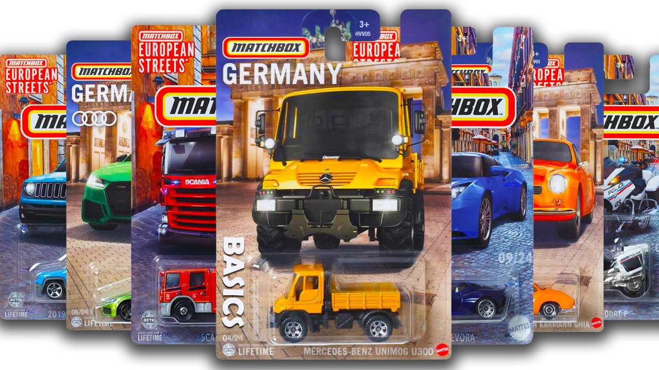 Showcase - Matchbox European, German Set, 5 packs, Moving Parts ...