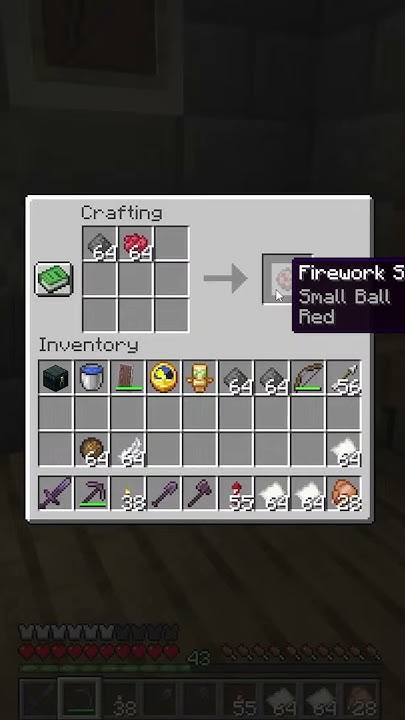 How to Craft Firework Star Minecraft - YouTube