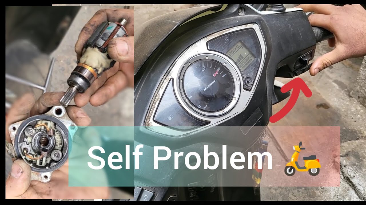Maestro Self Problem, Self service, Battery problem in Scooty. - YouTube