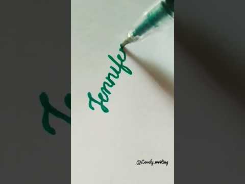 Jennifer - How to name in cursive handwriting #cursivewriting # ...