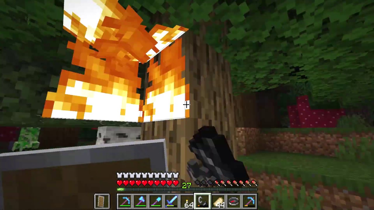 Burning down the forest - Minecraft - YouTube