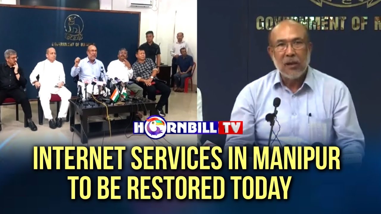 INTERNET SERVICES IN MANIPUR TO BE RESTORED TODAY - YouTube