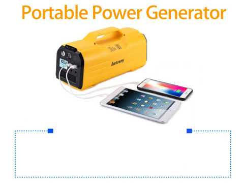 Solar Generator Power Supply CPAP Backup Battery - YouTube