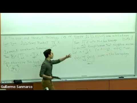 Lecture 5. The box and the product topologies. Intro to continuous functions - YouTube