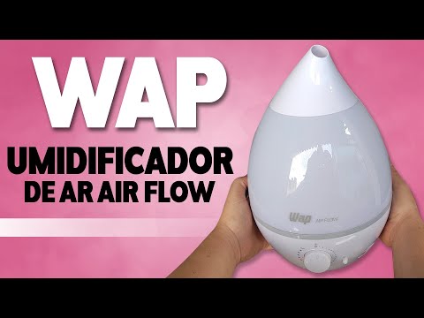 Wap Umidificador de AR Air Flow com luminária e difusor de aromas bivolt