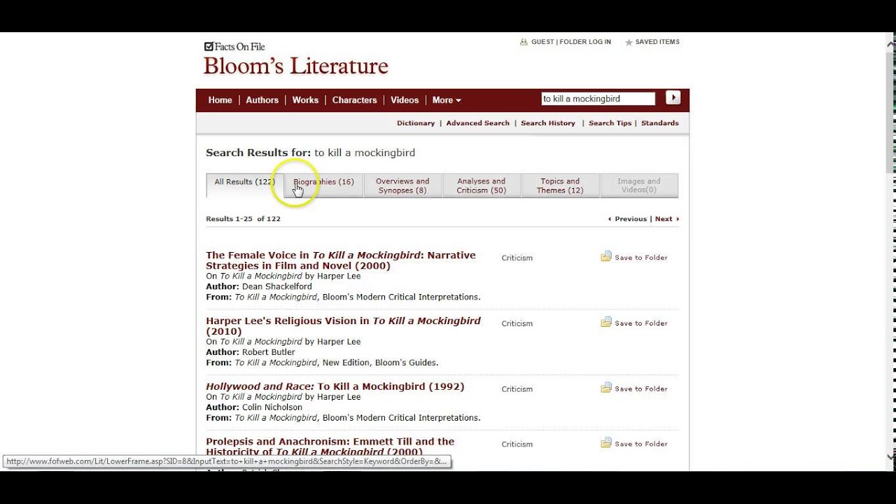 Bloom's Literature - YouTube