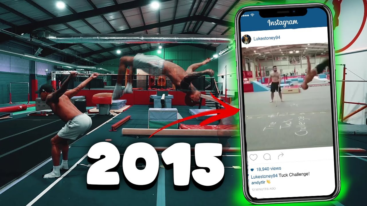 Trying Old Instagram Gymnastics Challenges - YouTube