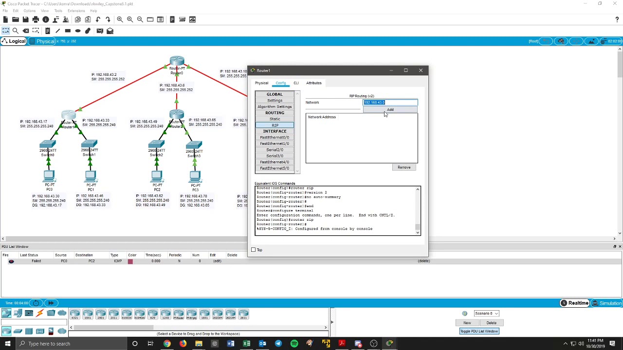 Packet Tracer - Multi-Level Subnetting Tutorial - YouTube