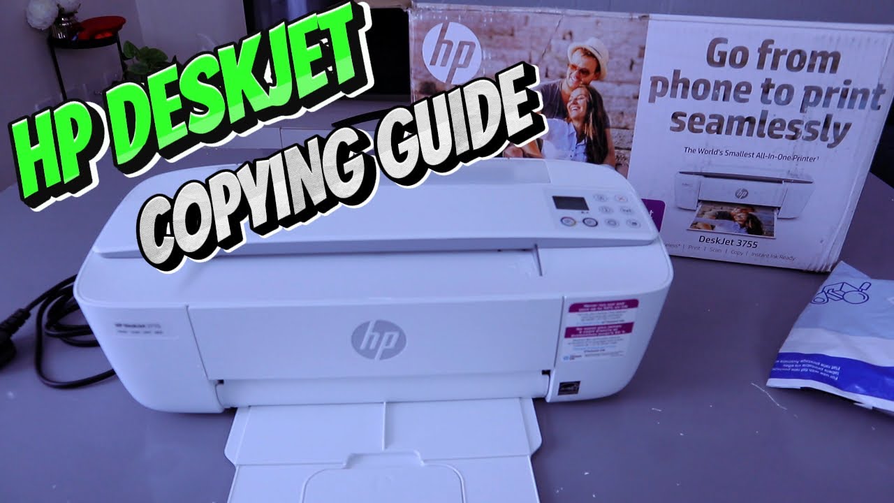 How To Do HP DESKJET 3700E All In One COPYING Guide - YouTube