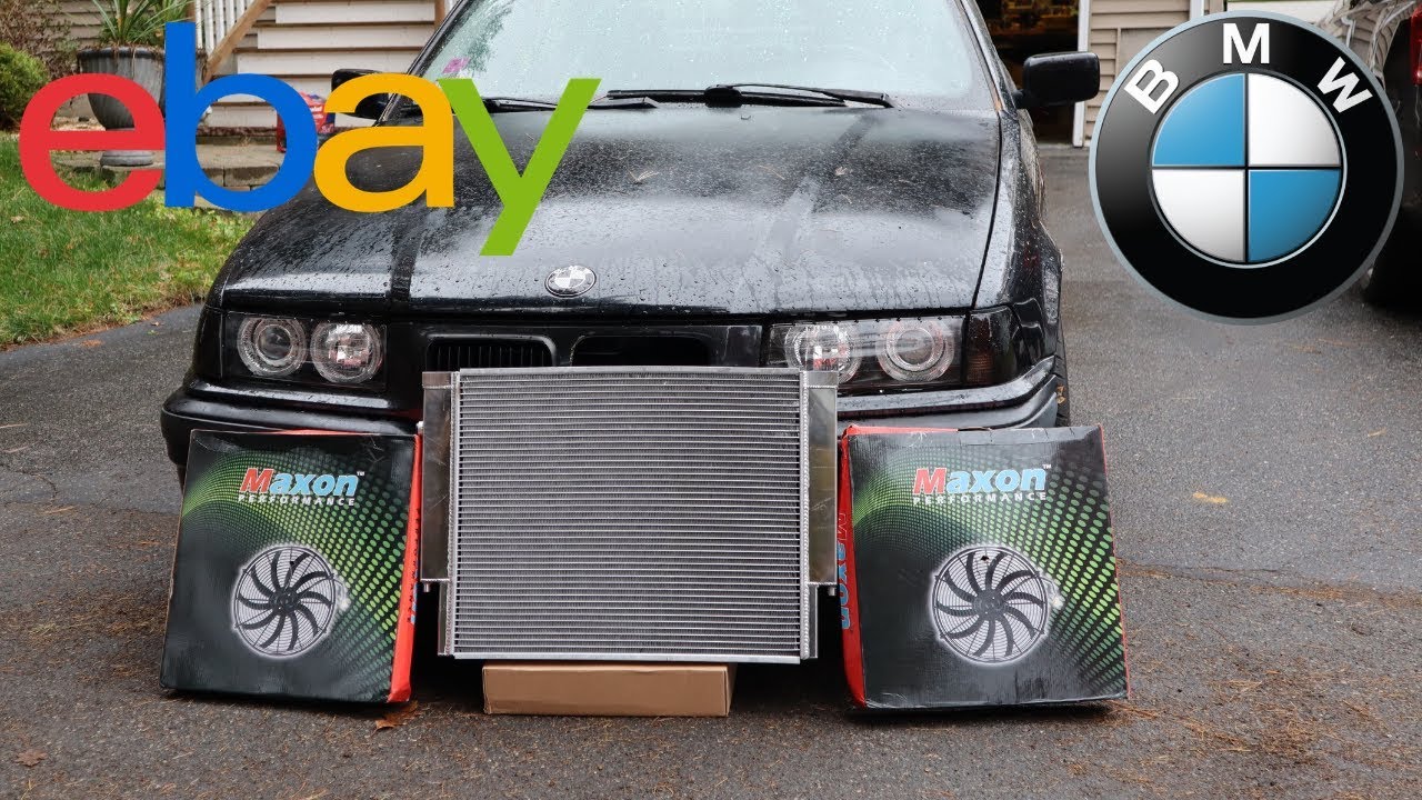 DAILY DRIFTER E36 GETS A RADIATOR AND FANS!! - YouTube