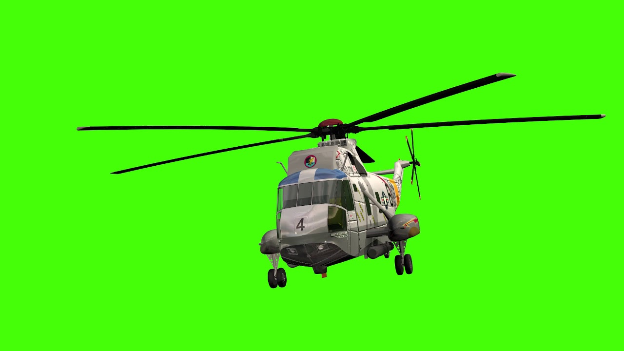 Helicopter Fly with sound green screen different camera angles - YouTube