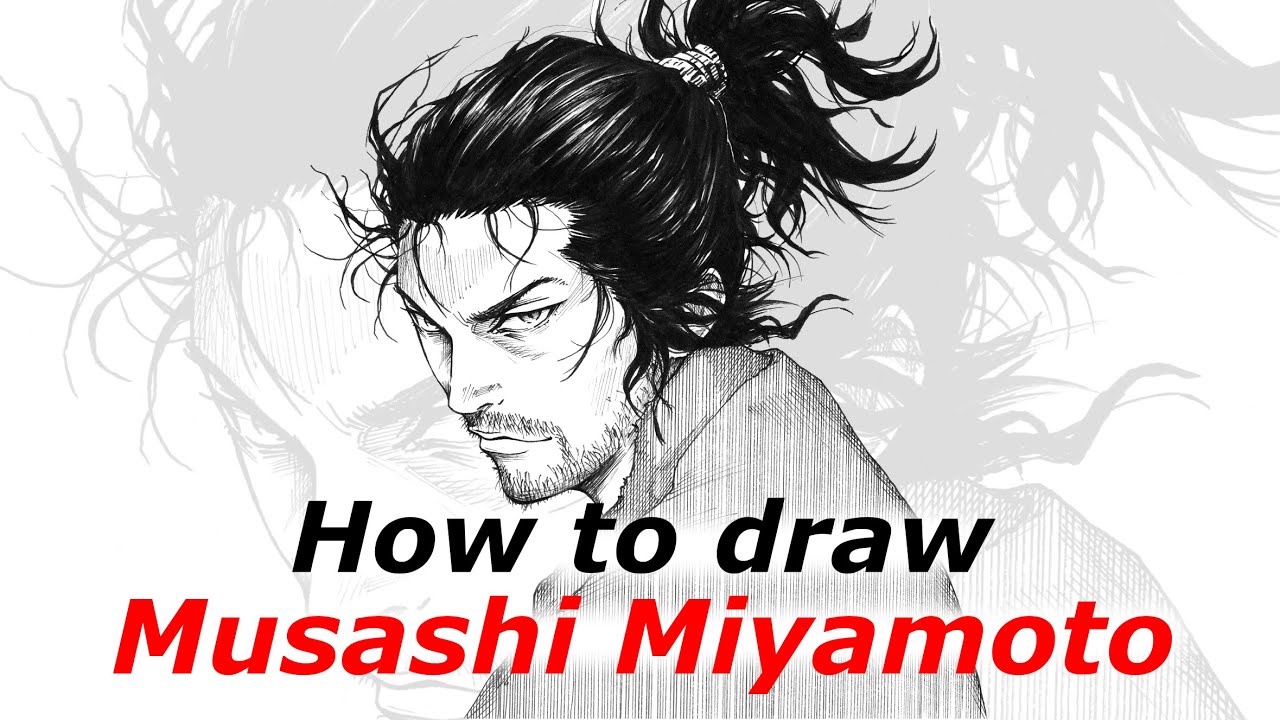 How to draw Musashi Miyamoto | Vagabond | Step by step Tutorial - YouTube