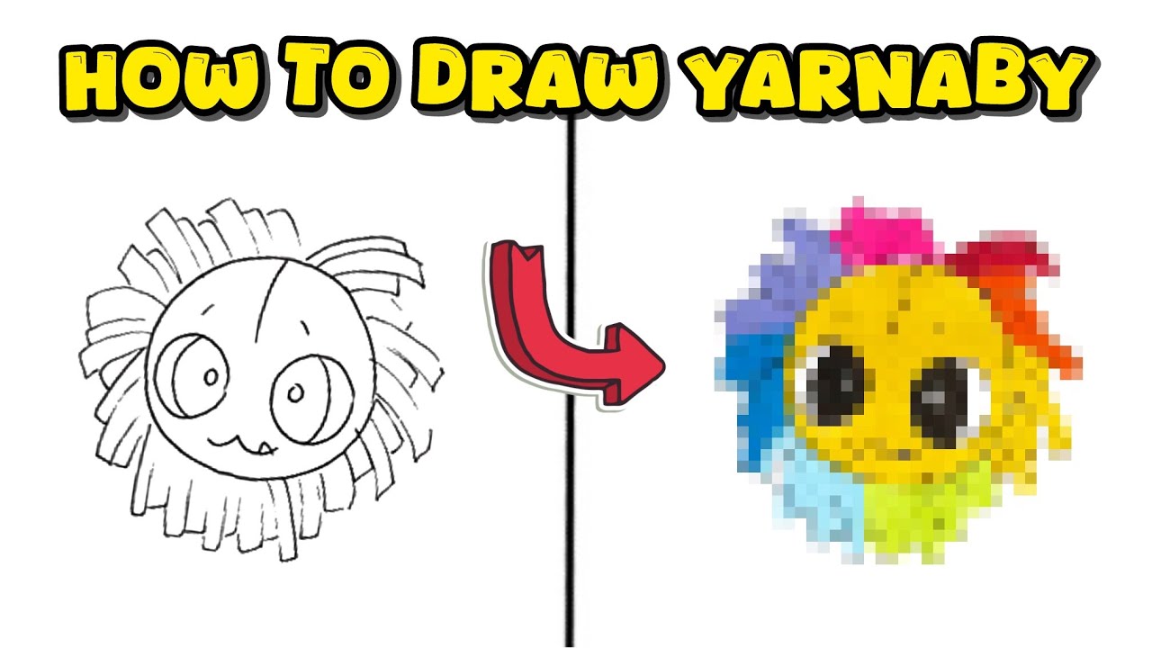 How to Draw Yarnaby from Poppy Playtime – Character Art Tutorial - YouTube