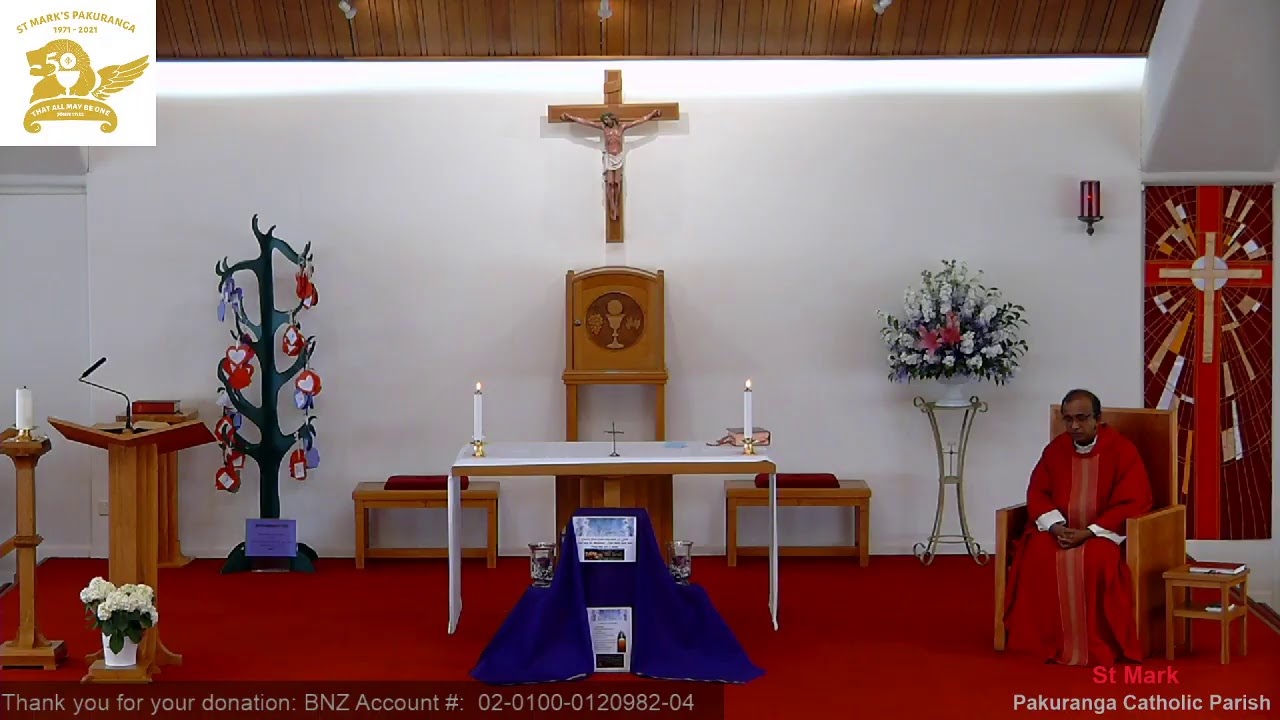 Online Mass - St. Mark's Pakuranga Catholic Church - YouTube