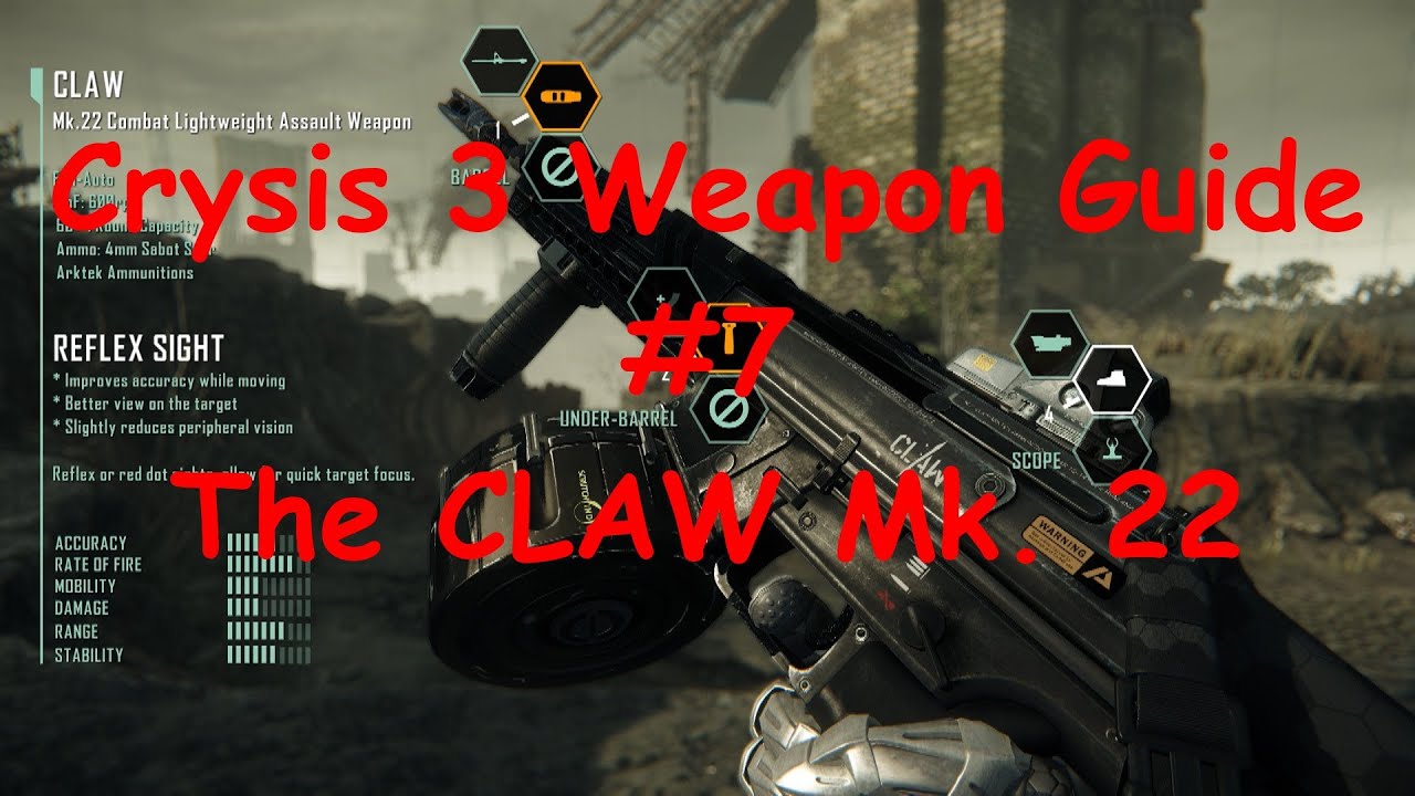 Crysis 3 Weapon Guide #7 [The CLAW Mk. 22] - YouTube