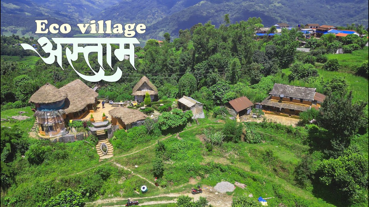 Eco Village Life in Astam & Dhampus | Travel Vlog Nepal 2025 - YouTube