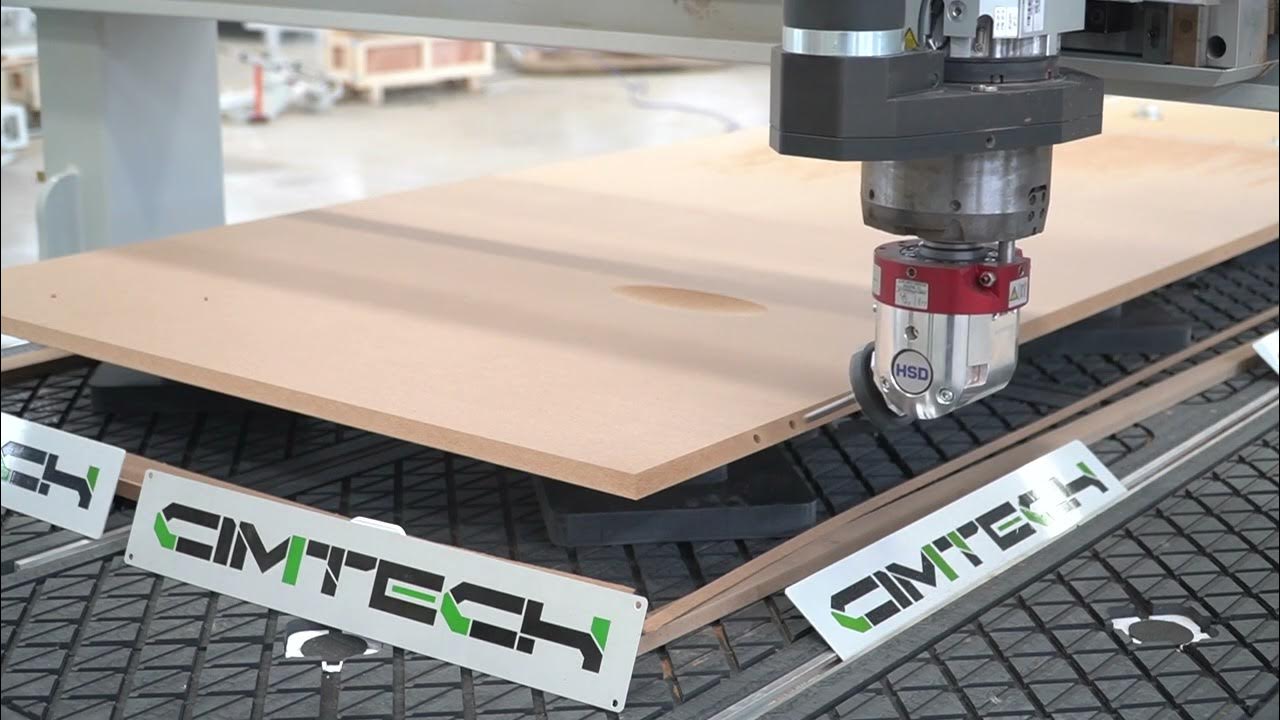 CNC Router with HSD C axis - YouTube