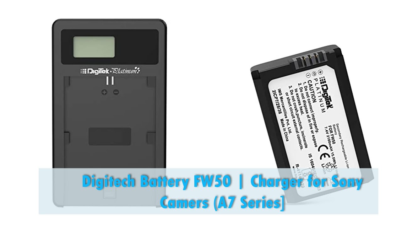 Digitech Compatible battery [NP-FW50] & Charger [DPUC 012S] for Sony ...