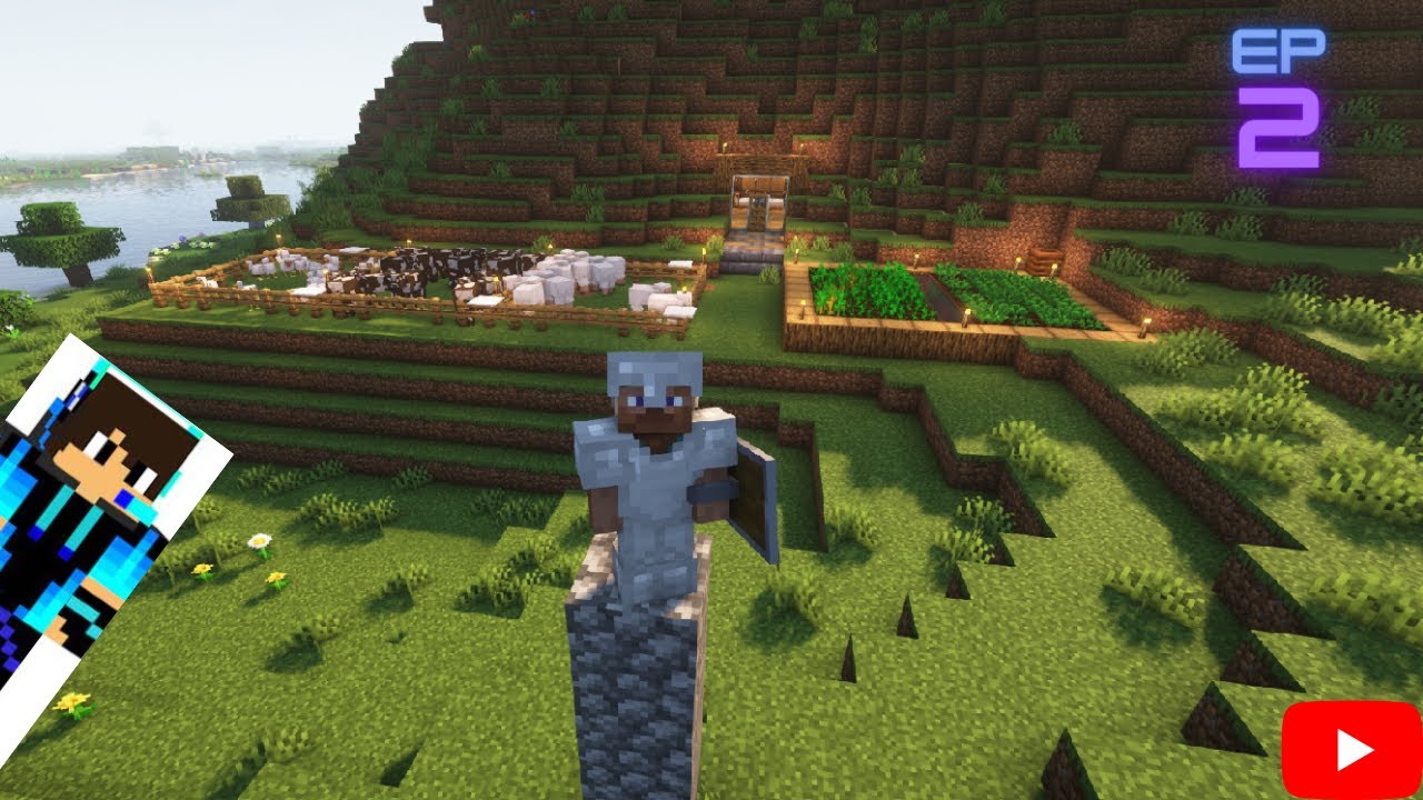 I MADE IRON ARMOR AND ANIMALS FARM IN MINECRAFT [ IN HINDI ] - YouTube