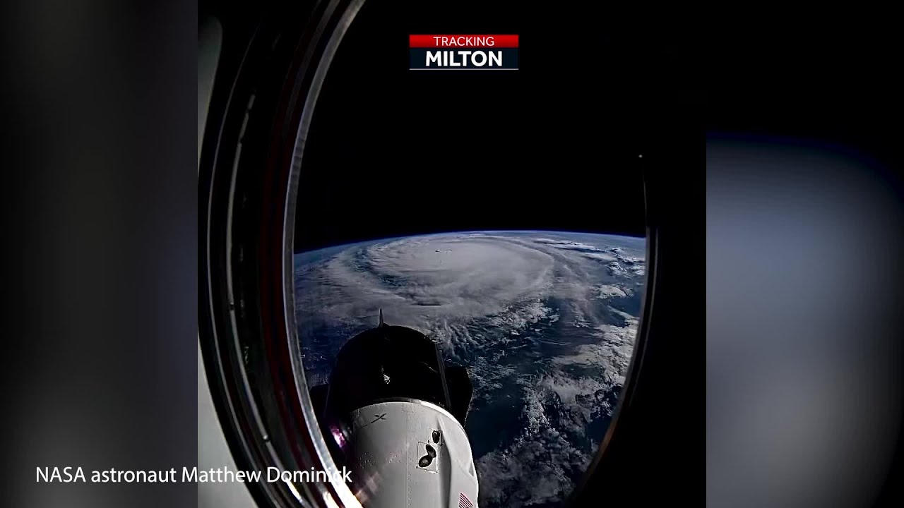 Astronaut shares timelapse of Hurricane Milton from space - YouTube