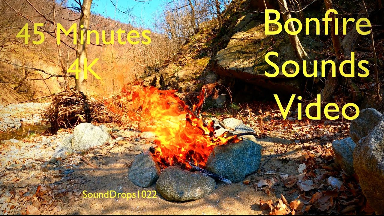 45-Minute Bonfire Retreat | Extended Relaxing Campfire Sounds - YouTube
