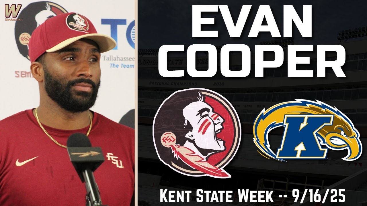 Evan Cooper FSU Kent State Interview 9-16-25 | FSU Football | Florida ...