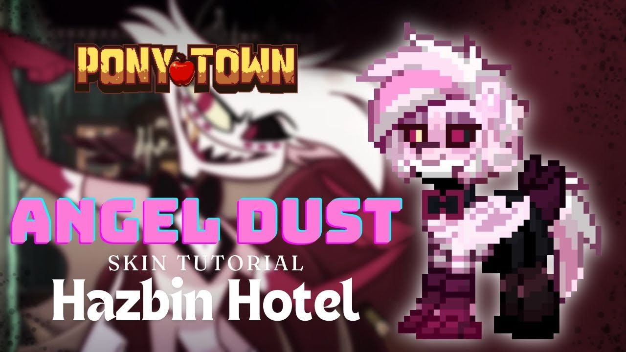 Angel Dust 🕷️ Hazbin Hotel Skin Tutorial // Pony Town \\ - YouTube