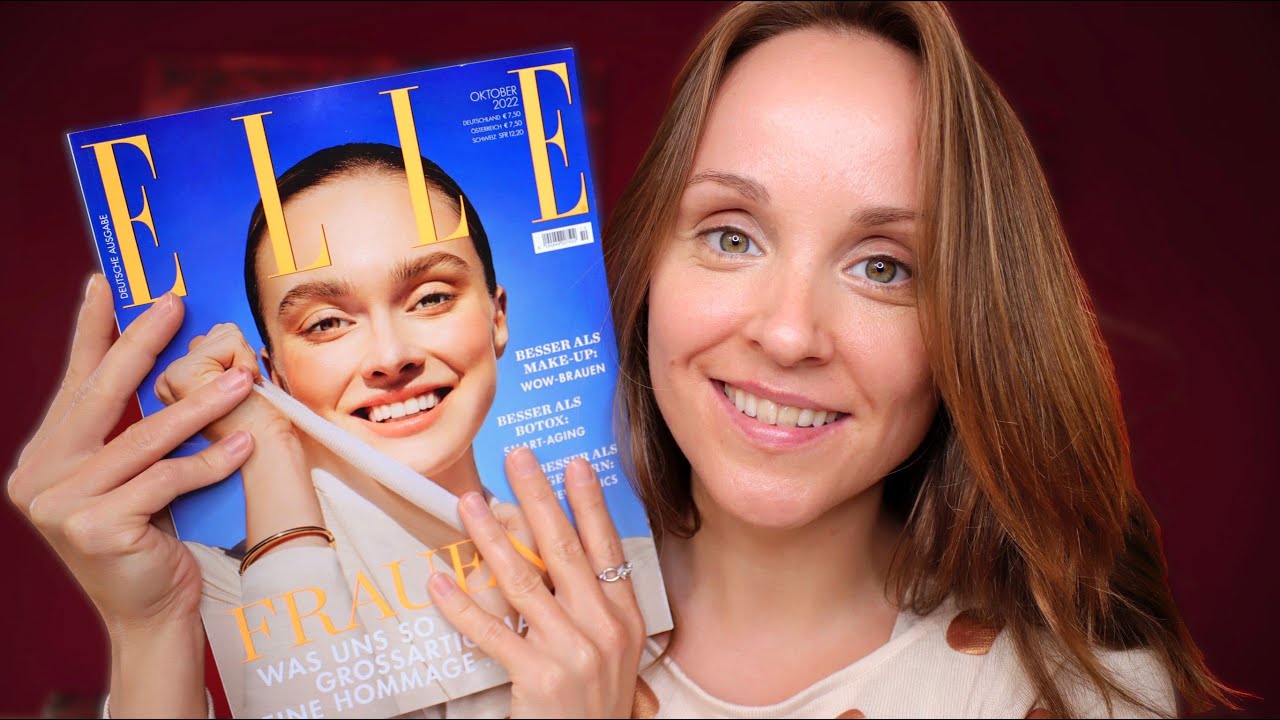 ASMR Magazine Durchblättern 👙| Cover Tapping, Paper Sounds, Hand ...