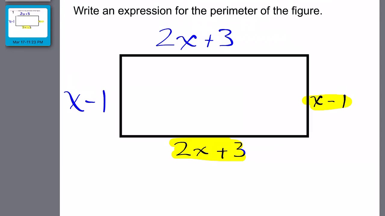 Perimeter Expression - YouTube