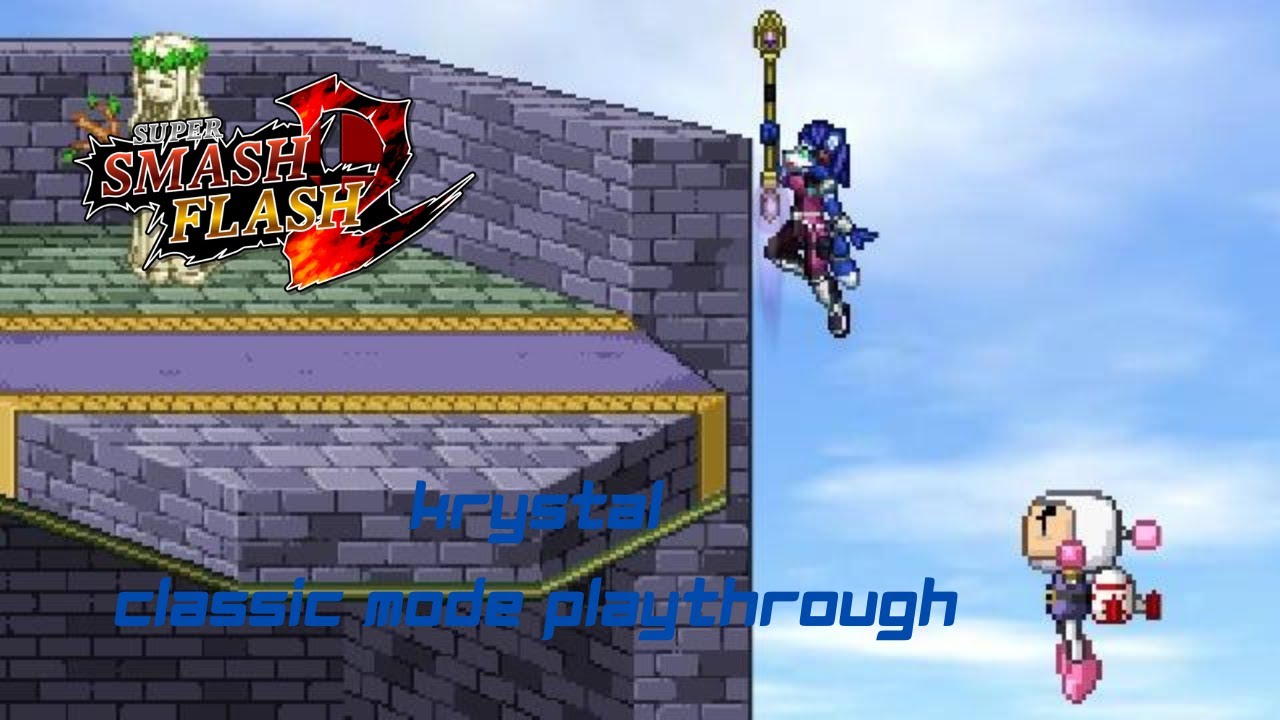 Super Smash Flash 2 - Krystal Classic Mode Playthrough - YouTube