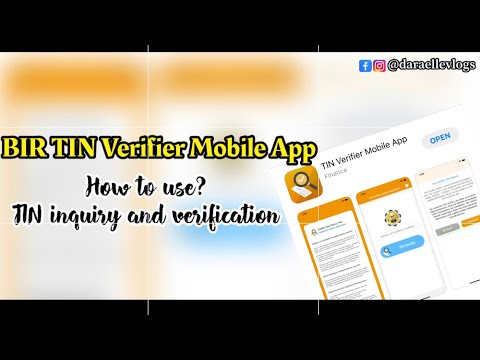 How to use BIR TIN Verifier Mobile App - YouTube