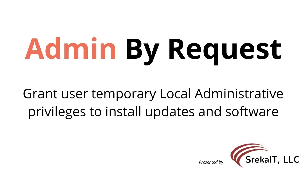 Admin By Request - YouTube