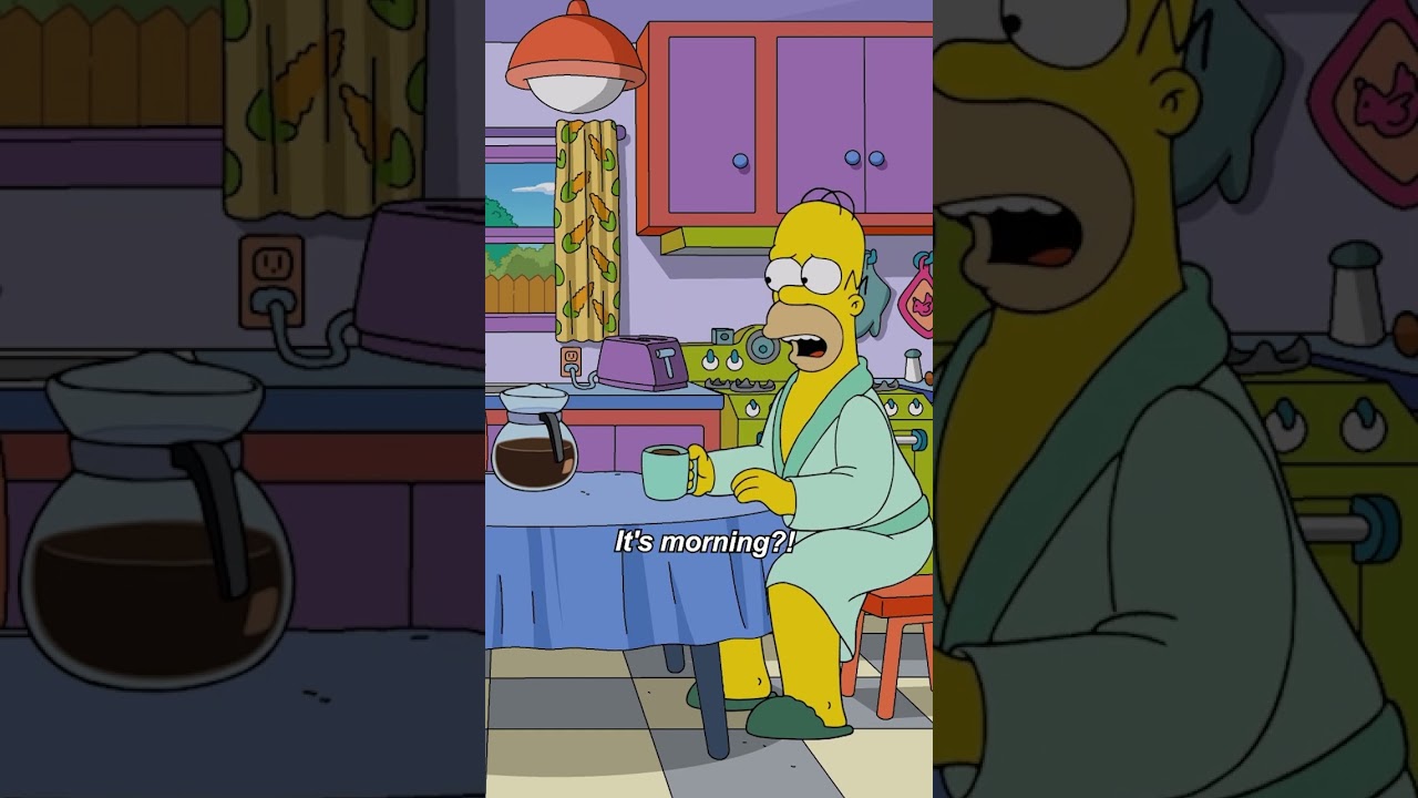 Santa's Little Helper Says "Good Morning" To Homer | THE SIMPSONS - YouTube