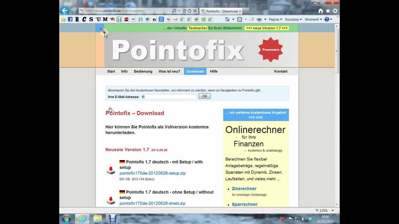 Utilizziamo il programma "Point to fix" - YouTube