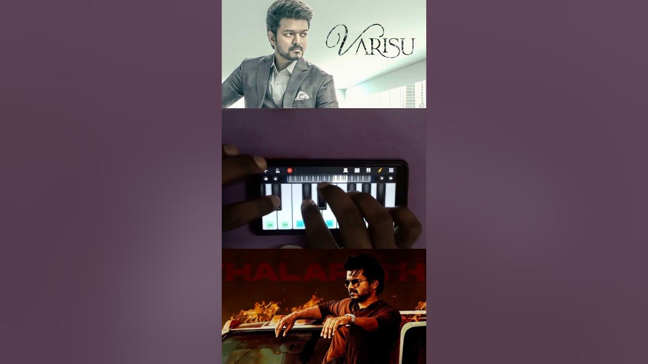 Thee Thalapathy , vaa Thalaiva Song🔥| Mobile piano cover | Varisu | Thalapathy Vijay - YouTube