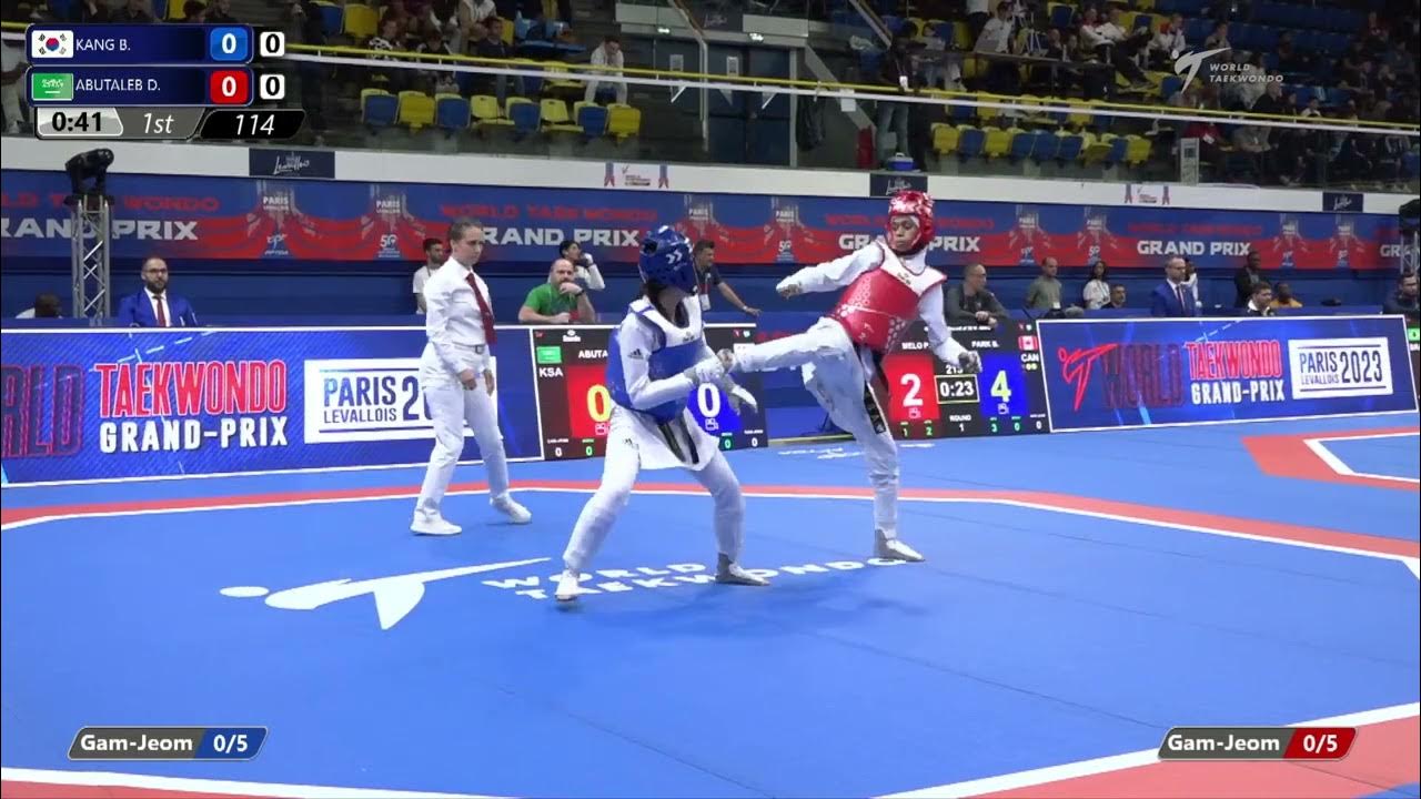 114 Round of 32 WOMEN W 49KG KOR KANG B KSA ABUTALEB D - YouTube