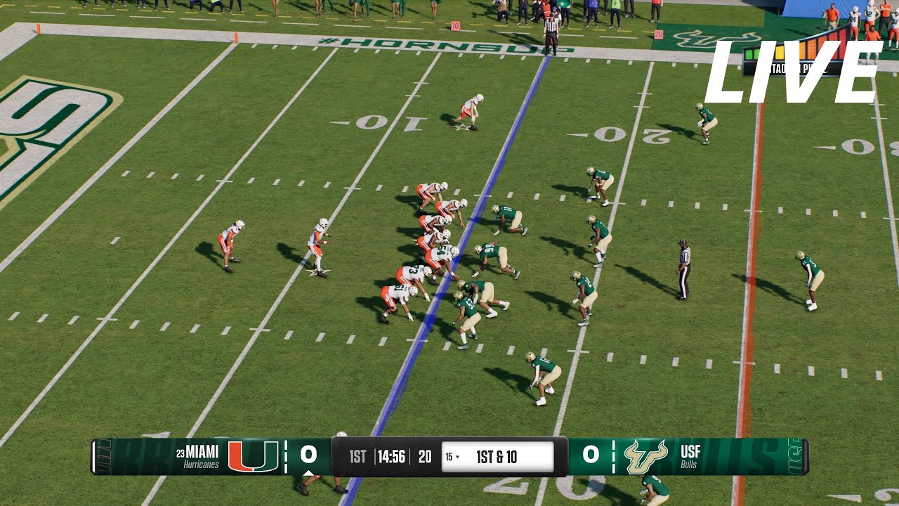 NCAAF LIVE🔴Miami Hurricanes vs.USF Bulls Week 4 College Football Full ...