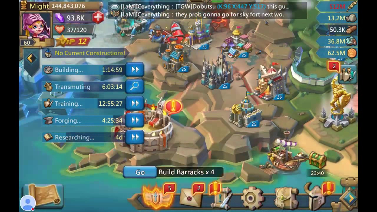 Lords Mobile!The race to get 3 Watcher medals 6 SECONDS LEFT!!! - YouTube