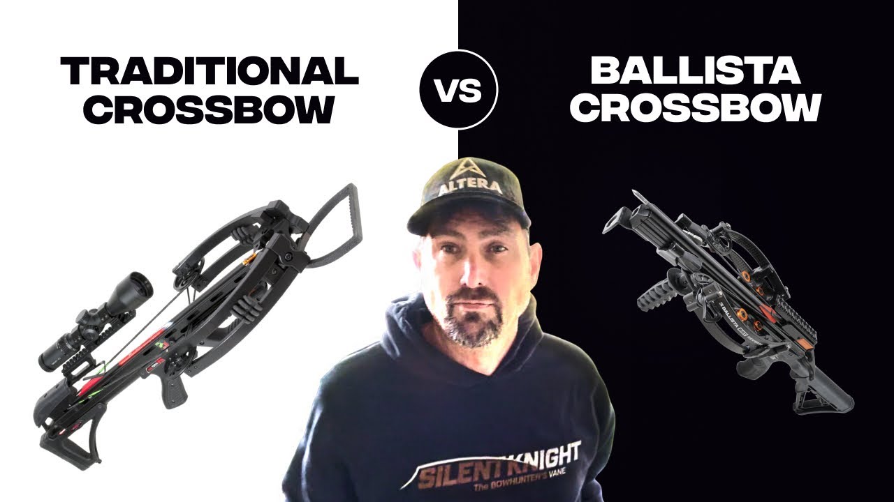 Traditional CrossBow VS Ballista Pistol Crossbow - YouTube