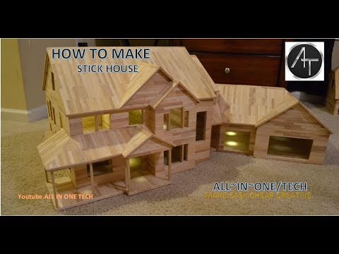 HOW TO MAKE BIG STICK HOUSE AT HOME - YouTube