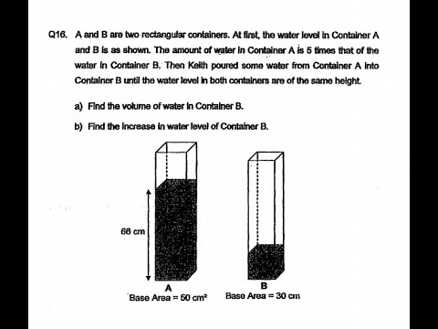 2019 Tao Nan Prelims Q16 - Base Area Height Volume | Keith Rectangular ...