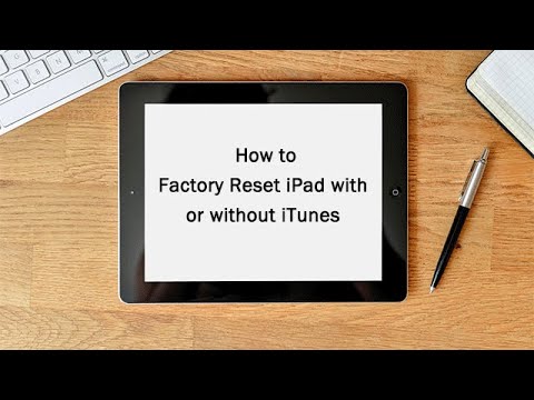 How to Factory Reset iPad with or without iTunes - YouTube