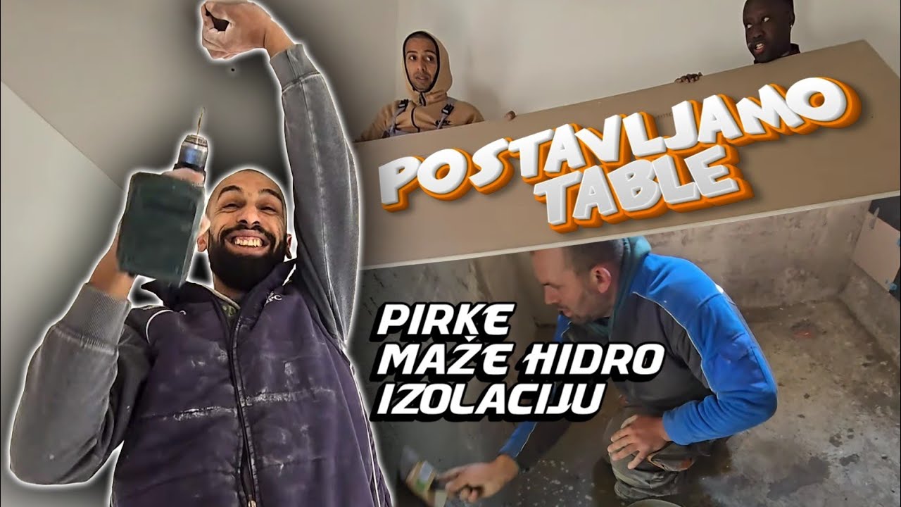 POSTAVILI GIPSANE TABLE U TANJINOJ SOBI A PIRKO NAMAZAO IZOLACIJU EP-69 ...