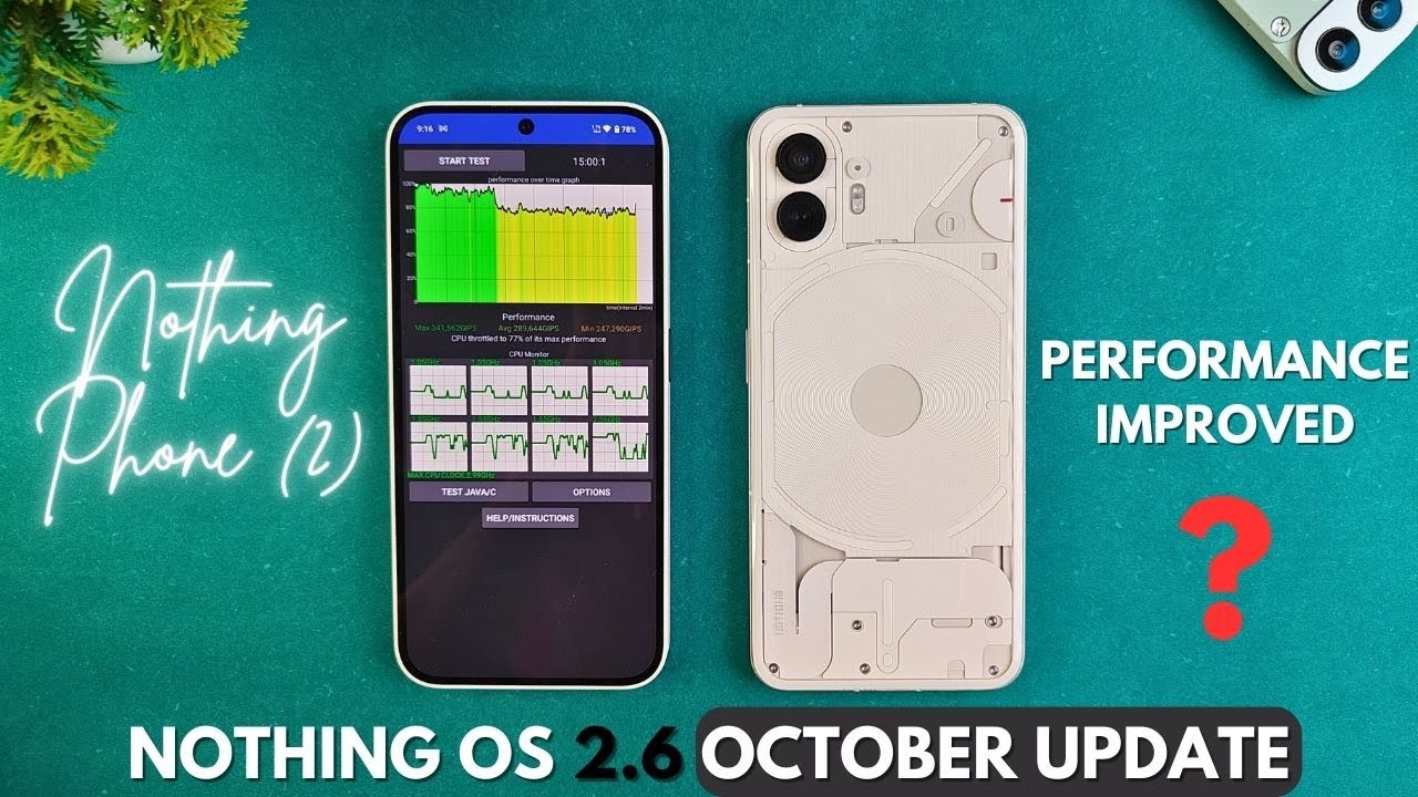 Nothing Phone (2) Performance Improved After Nothing OS 2.6 October ...
