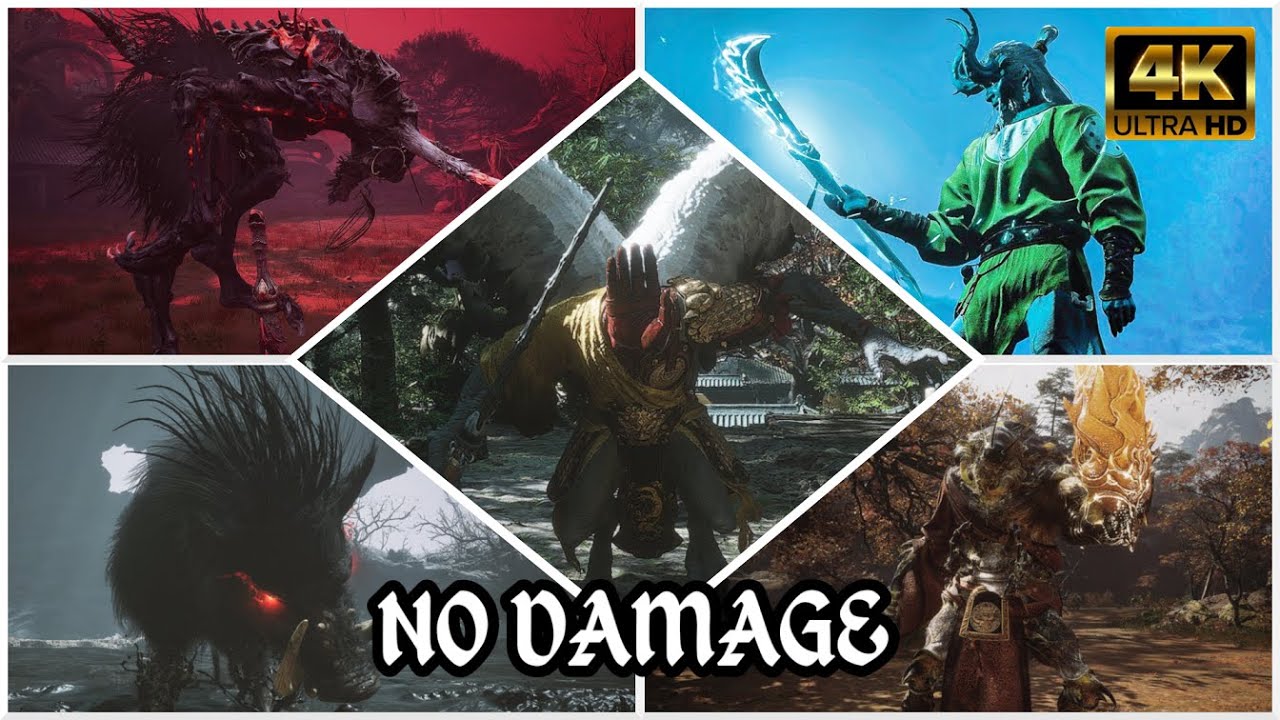 Black Myth: Wukong | Chapter 4 All Bosses (NO DAMAGE) [4K] - YouTube