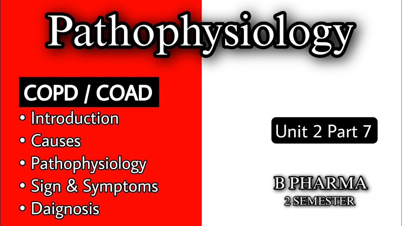COAD | CHRONIC OBSTRUCTIVE PULMONARY DISEASE | PATHOLOGY | CAUSES ...